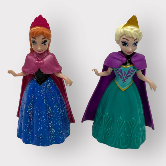Disney | Toys | Disney Princess Magic Clip Frozen Anna Elsa Mini Dolls ...